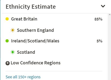 My DNA Story – using the new format at Ancestry – Donna Rutherford